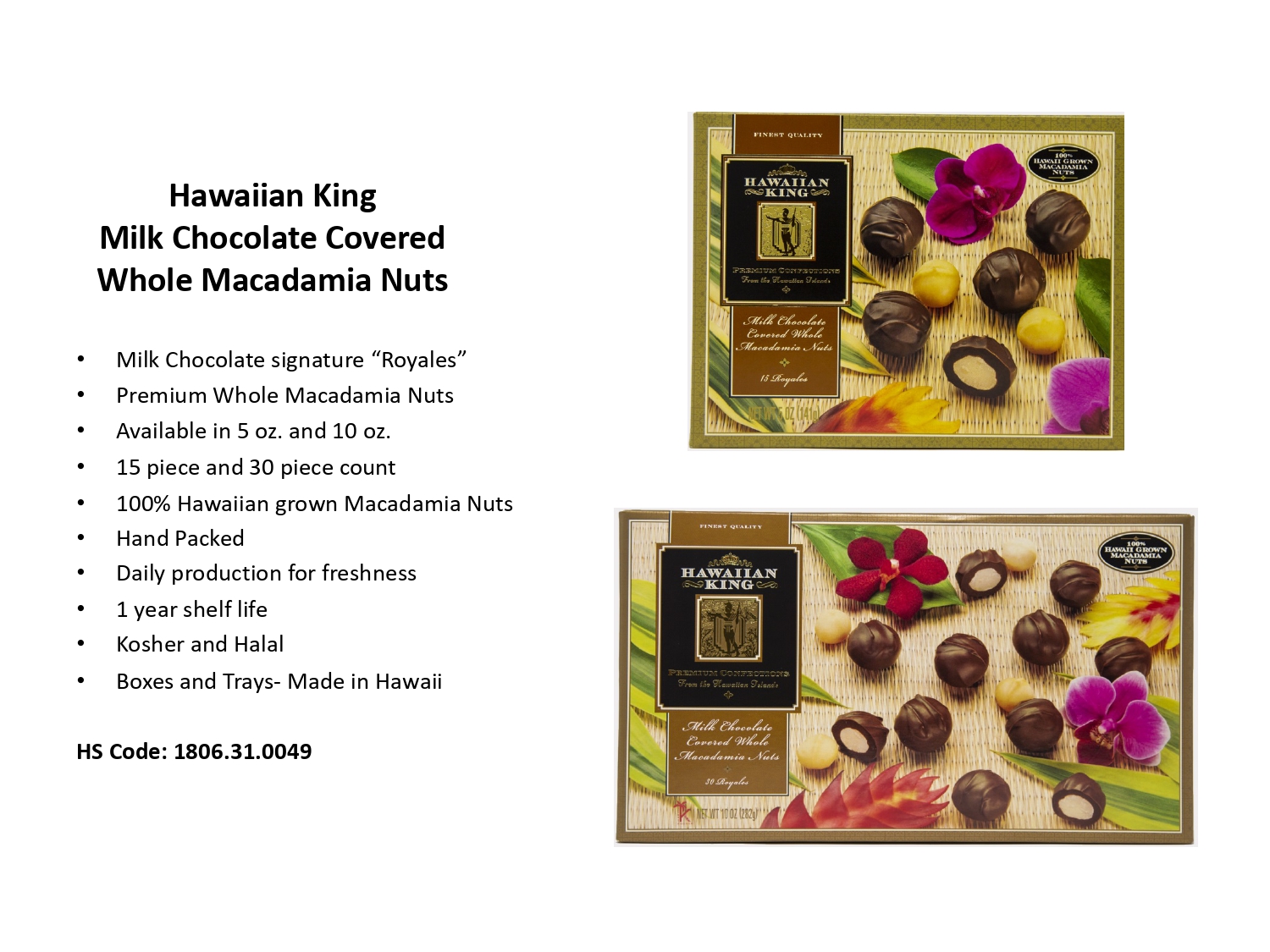 ハワイアン・キング・キャンディー社｜WUSATA